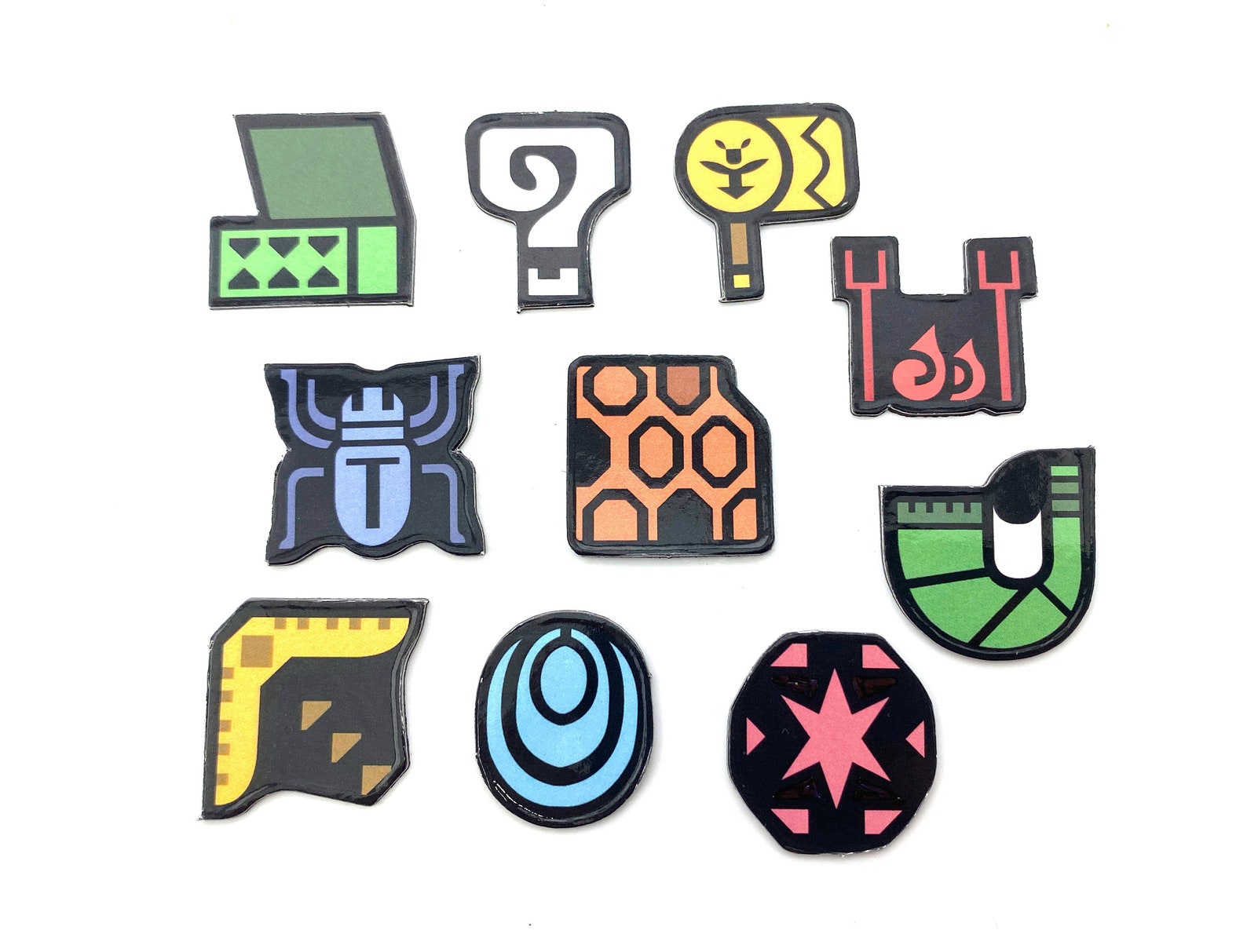 Monster Hunter Custom Made Items Icon Magnet Sticker Fridge | Etsy