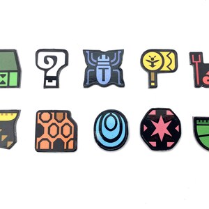 Monster Hunter Custom Made Items Icon Magnet Sticker Fridge | Etsy