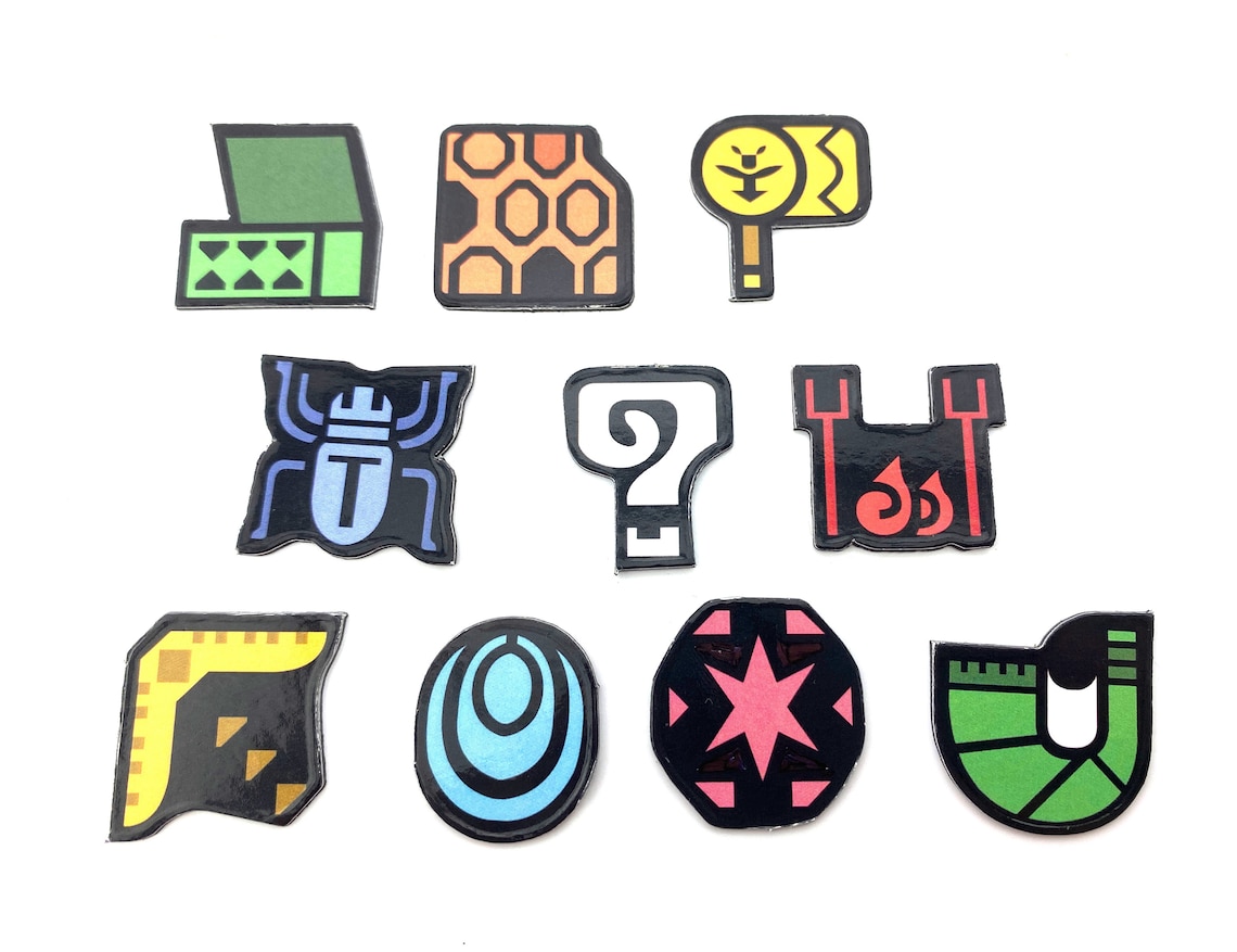 Monster Hunter Custom Made Items Icon Magnet Sticker Fridge | Etsy