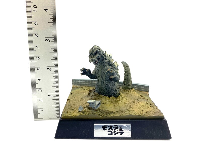 Godzilla 1964 Bandai Polystone Diorama Vintage Mini Figure HG Japan ...