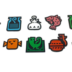 Monster Hunter - Custom Made Items Icon Magnet Sticker Fridge Laptop ...