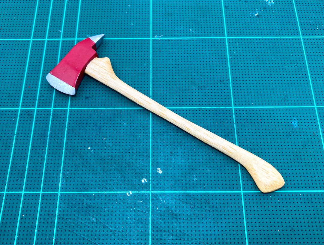 1/6 Scale Custom Fireman Axe Hatchet Handmade Handcraft Firefighter ...