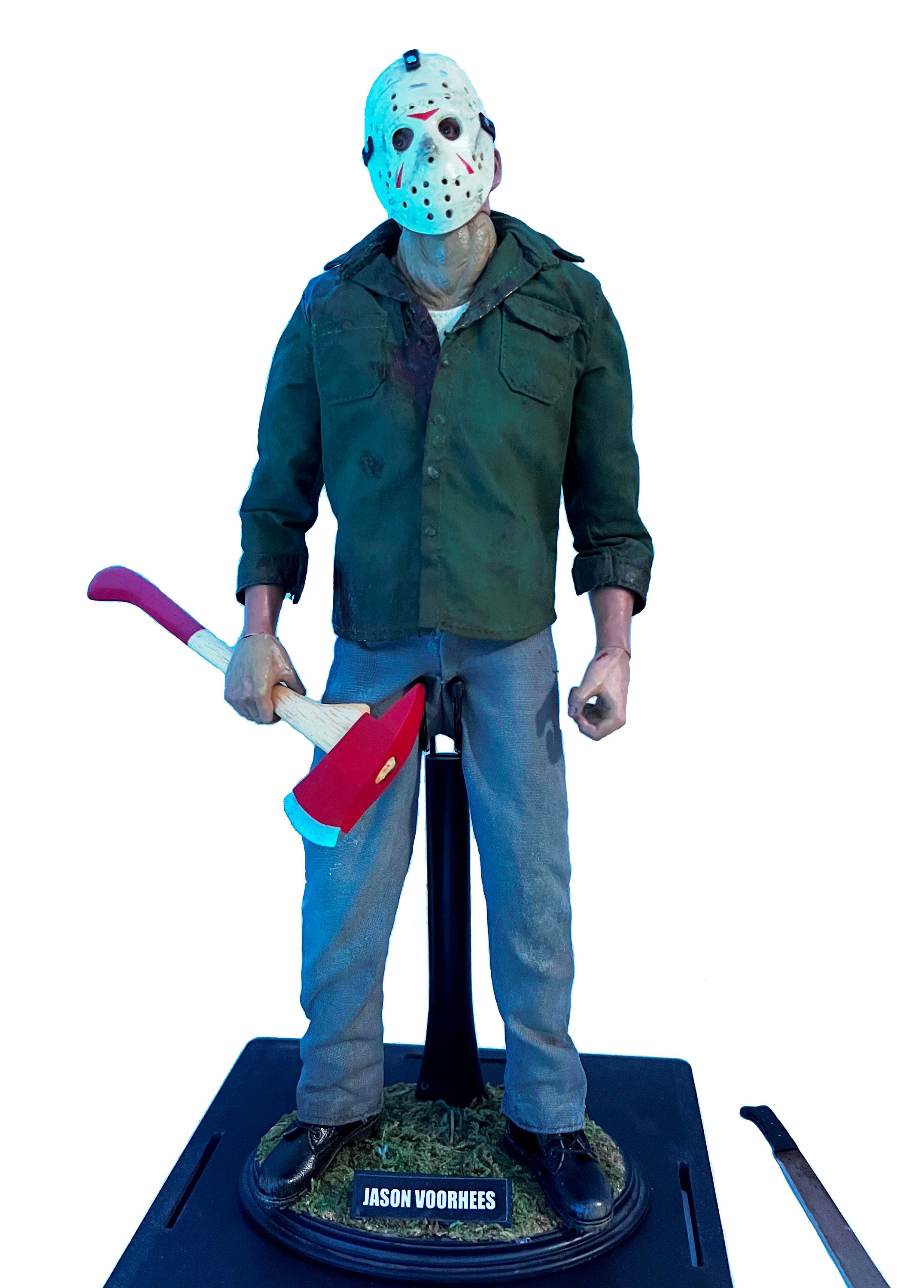 1/6 Scale Custom Fireman Axe Red Hatchet Handmade Handcraft Firefighter ...