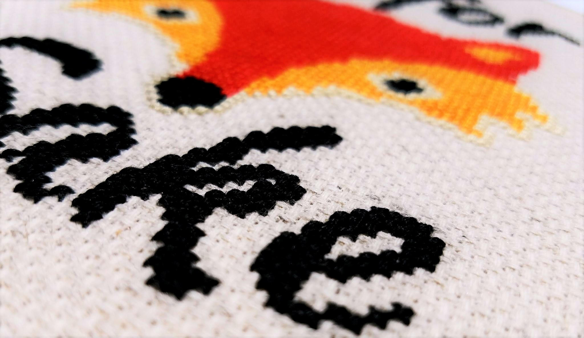 Fox Cross Stitch Pattern Funny For Fox Sake Cross Stitch | Etsy