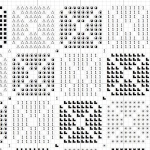 Square Cross Stitch Pattern Modern Geometric Squares Cross | Etsy