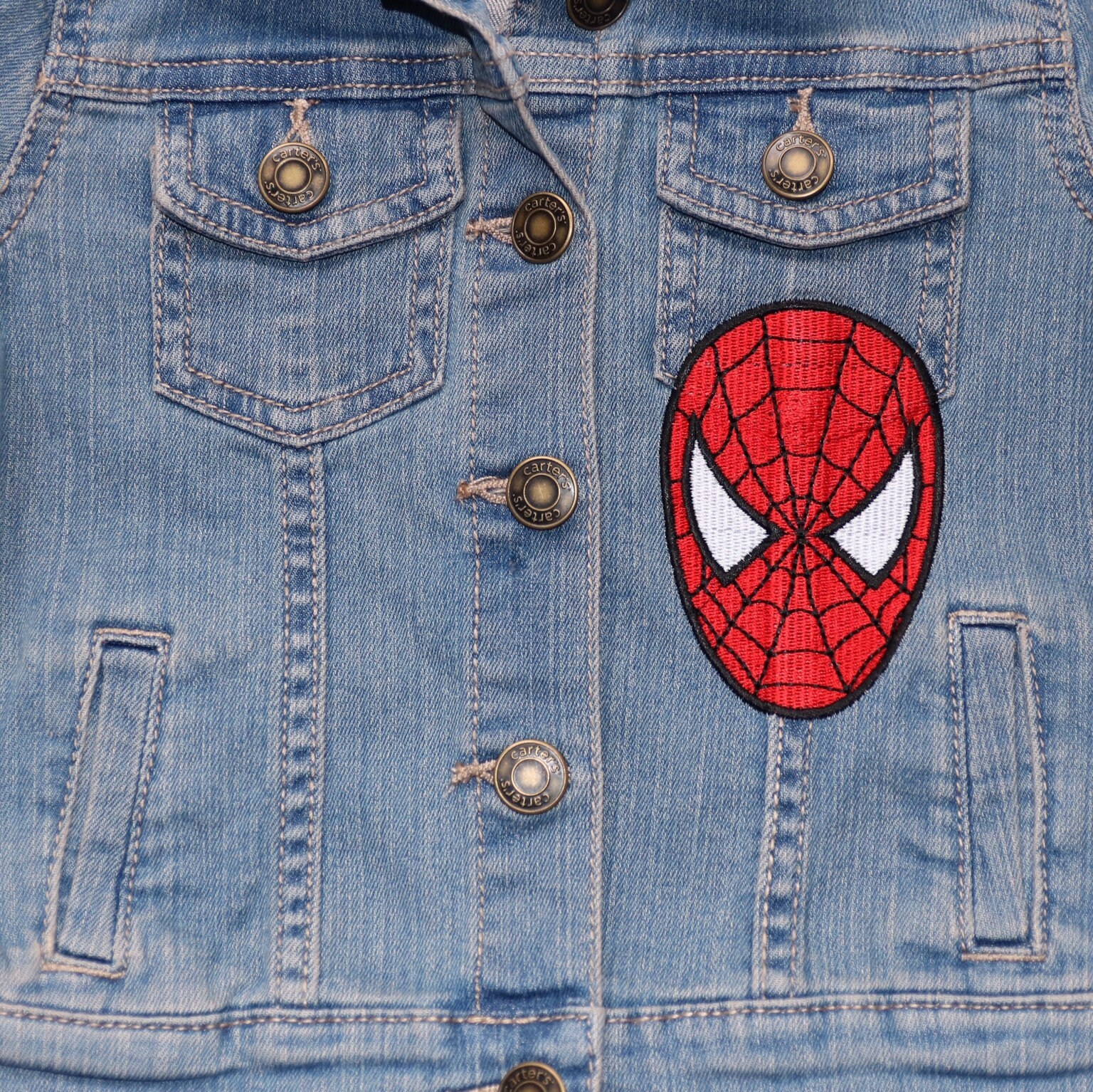 Kids Embroidered Denim Spiderman Jacket Marvel Comics Outfit - Etsy