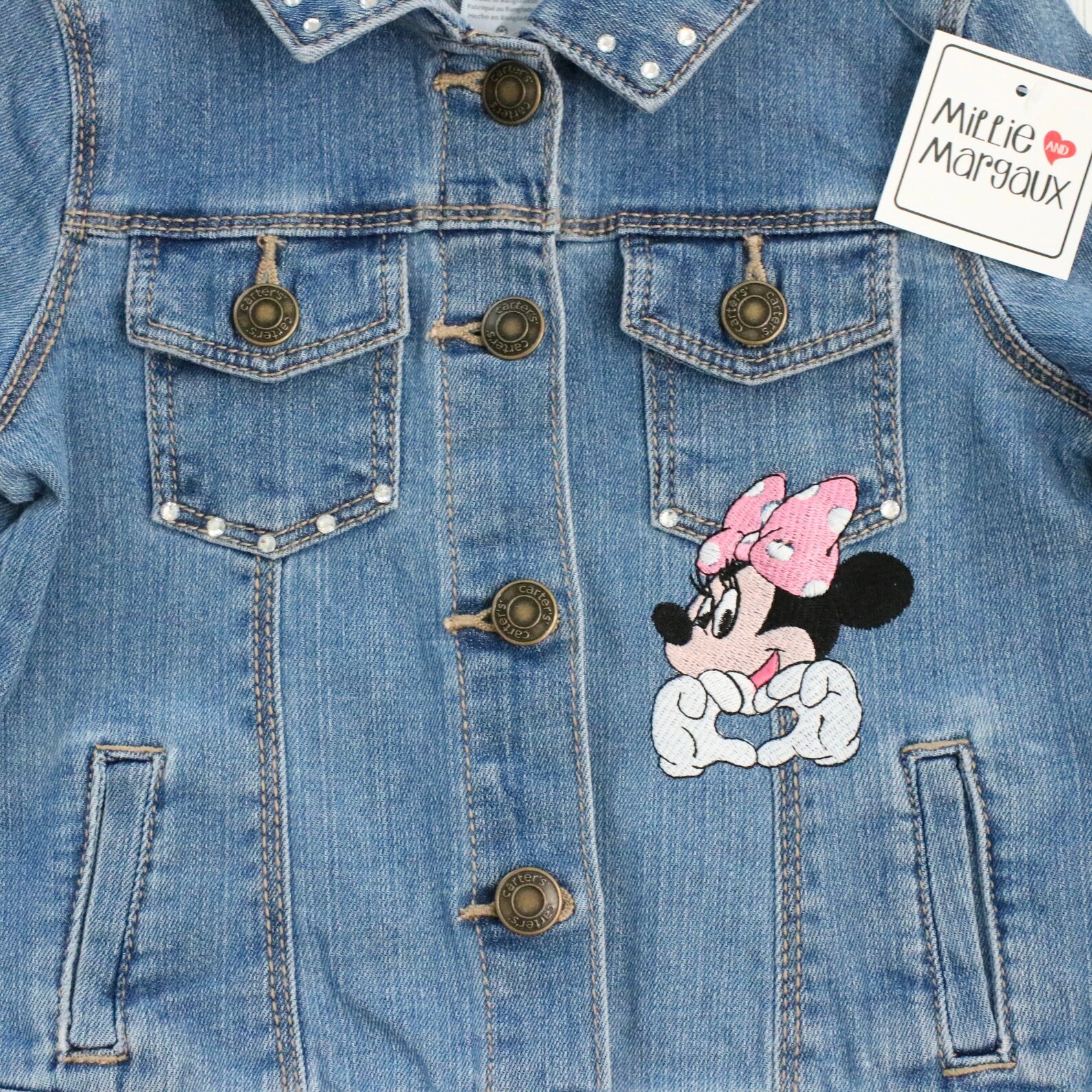 Girls Pink Embroidered Disney Jacket With Swarovski Crystals - Etsy