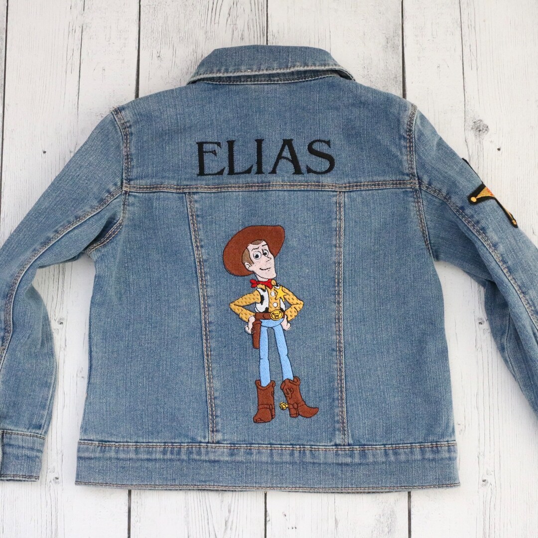 Woody Denim Jacket, Toy Story Jacket, Woody Outfit, Disney Embroidered ...