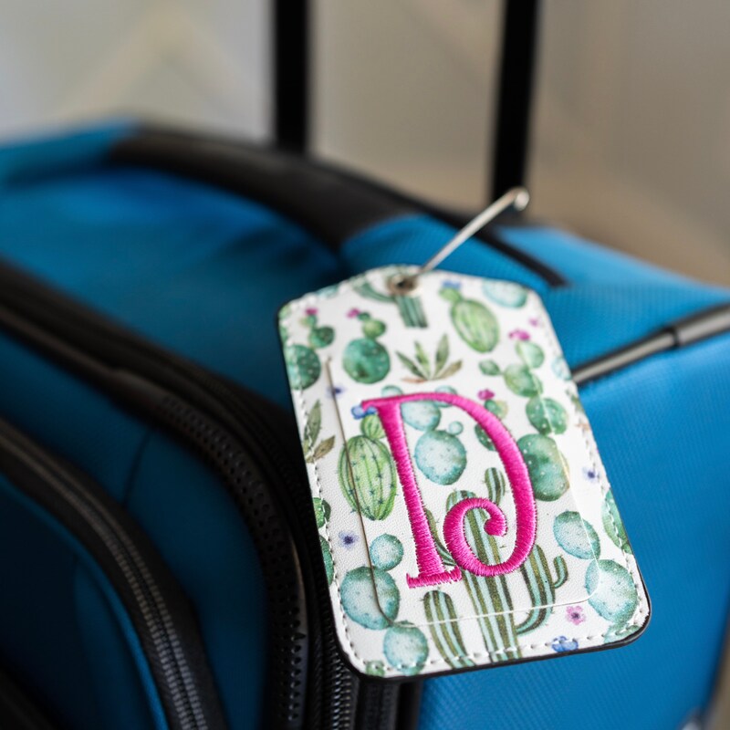 Cactus Luggage Tag - Etsy