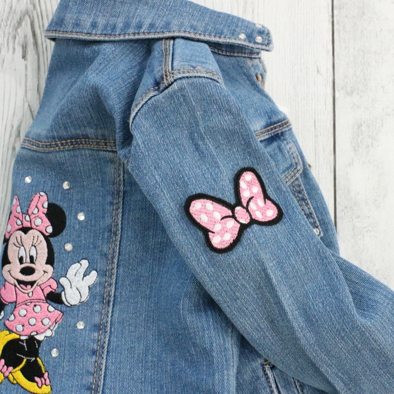 Girls Pink Embroidered Disney Jacket With Swarovski Crystals - Etsy