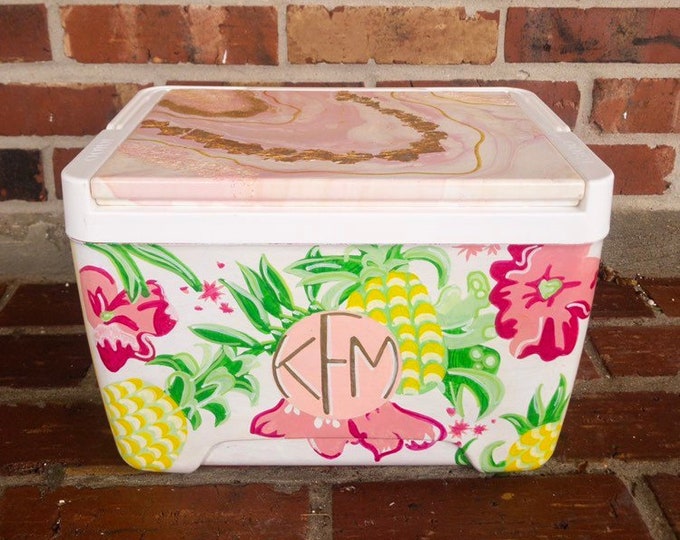 Small Custom Hand Painted Cooler - Etsy