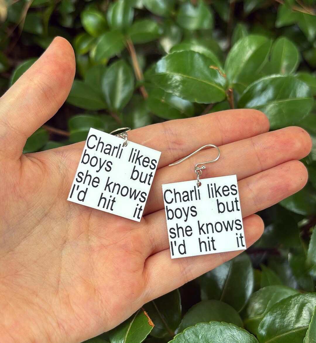 Guess Charli XCX Billie Eilish Brat Album Cover Earrings - Etsy