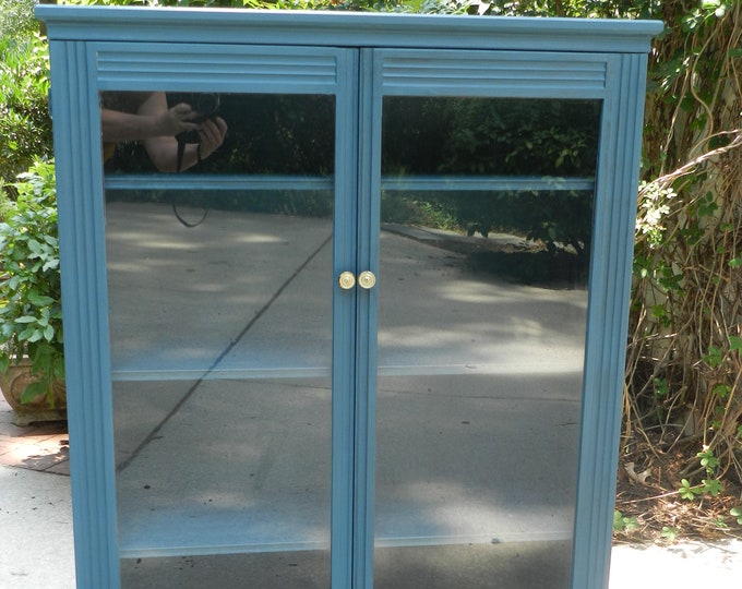 Aubusson Blue Vintage Book Case - Etsy