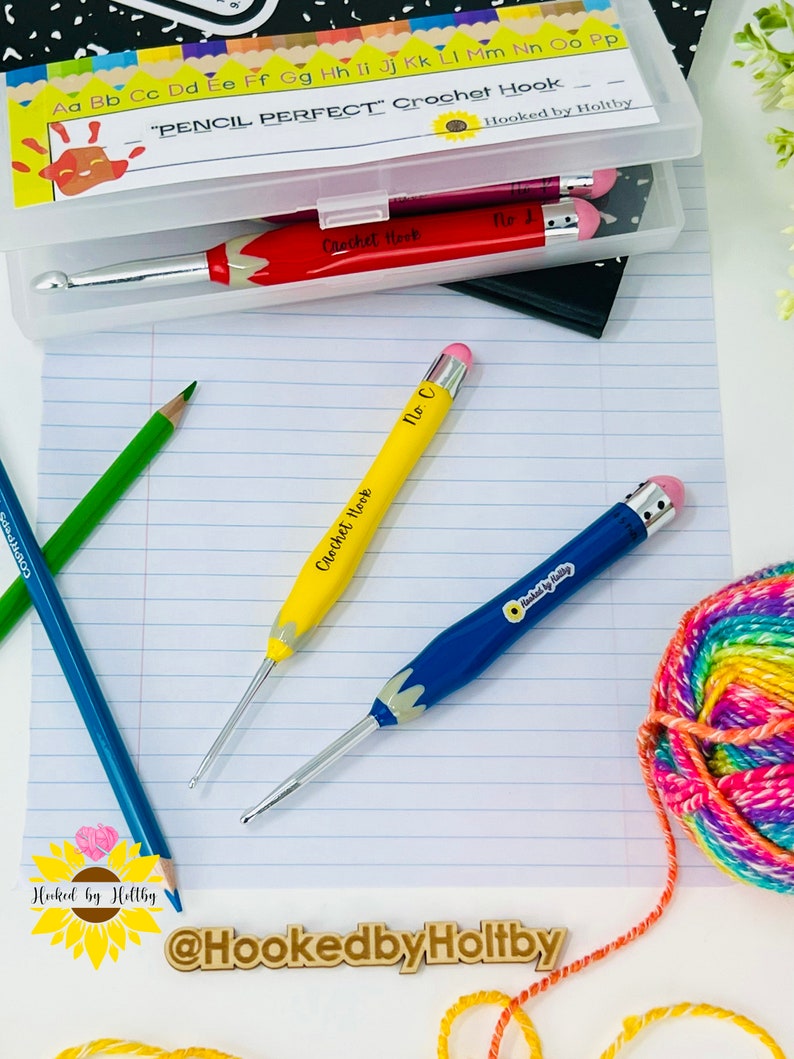 Pencil Perfect Crochet Hook Crochet Hooks Custom Crochet - Etsy