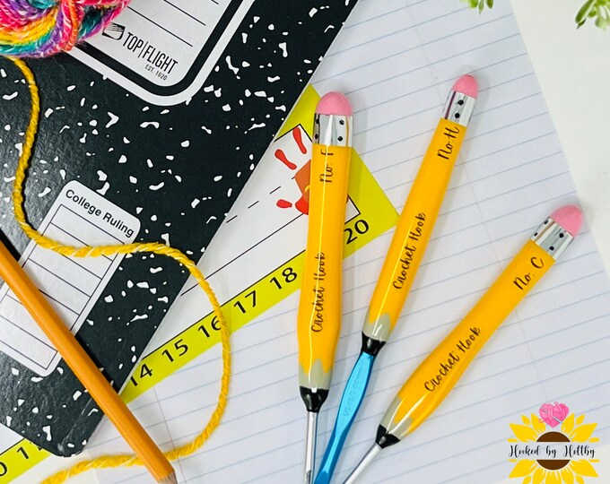 Pencil Perfect Crochet Hook, Crochet Hooks, Custom Crochet Hook, Hooked ...