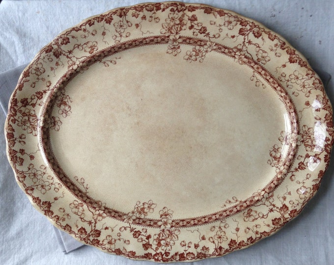 Vintage T. Furnival & Sons Large Platter - Etsy