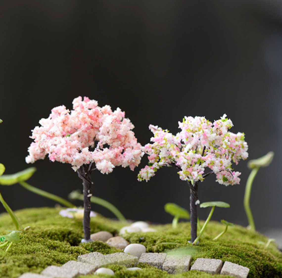 8pcs 5 to 7cm height artificial trees doll house sand model | Etsy