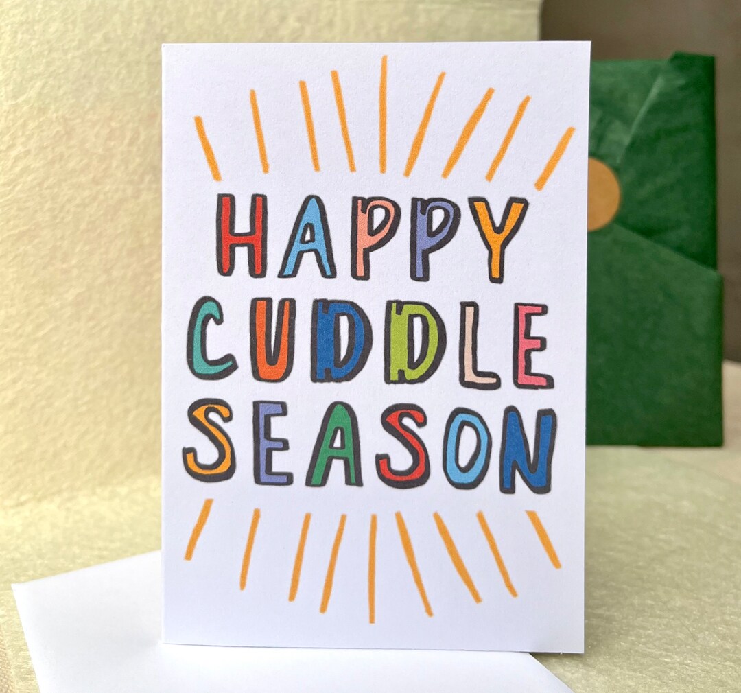 Happy Cuddle Season - Card - Etsy