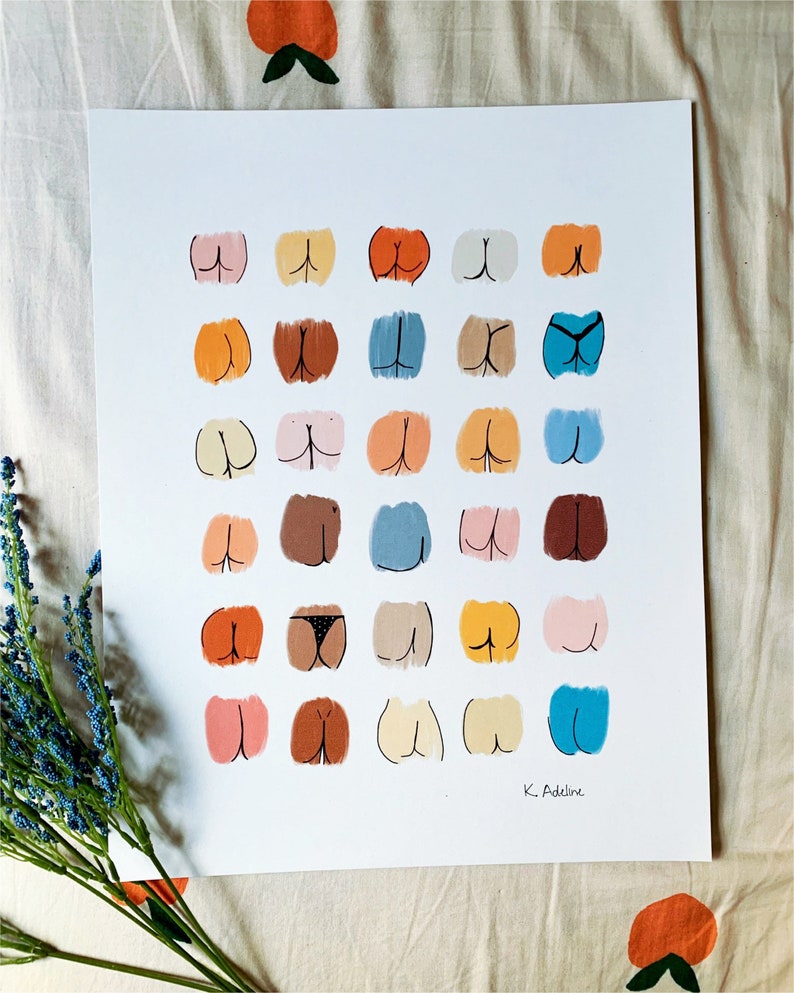 A Rebuttal - Butt Art Print - Etsy