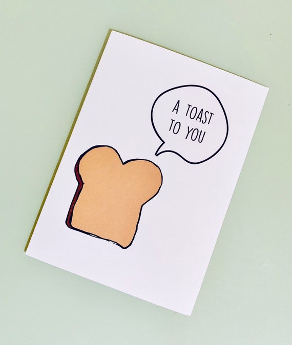 A Toast to You Greeting Card - Etsy