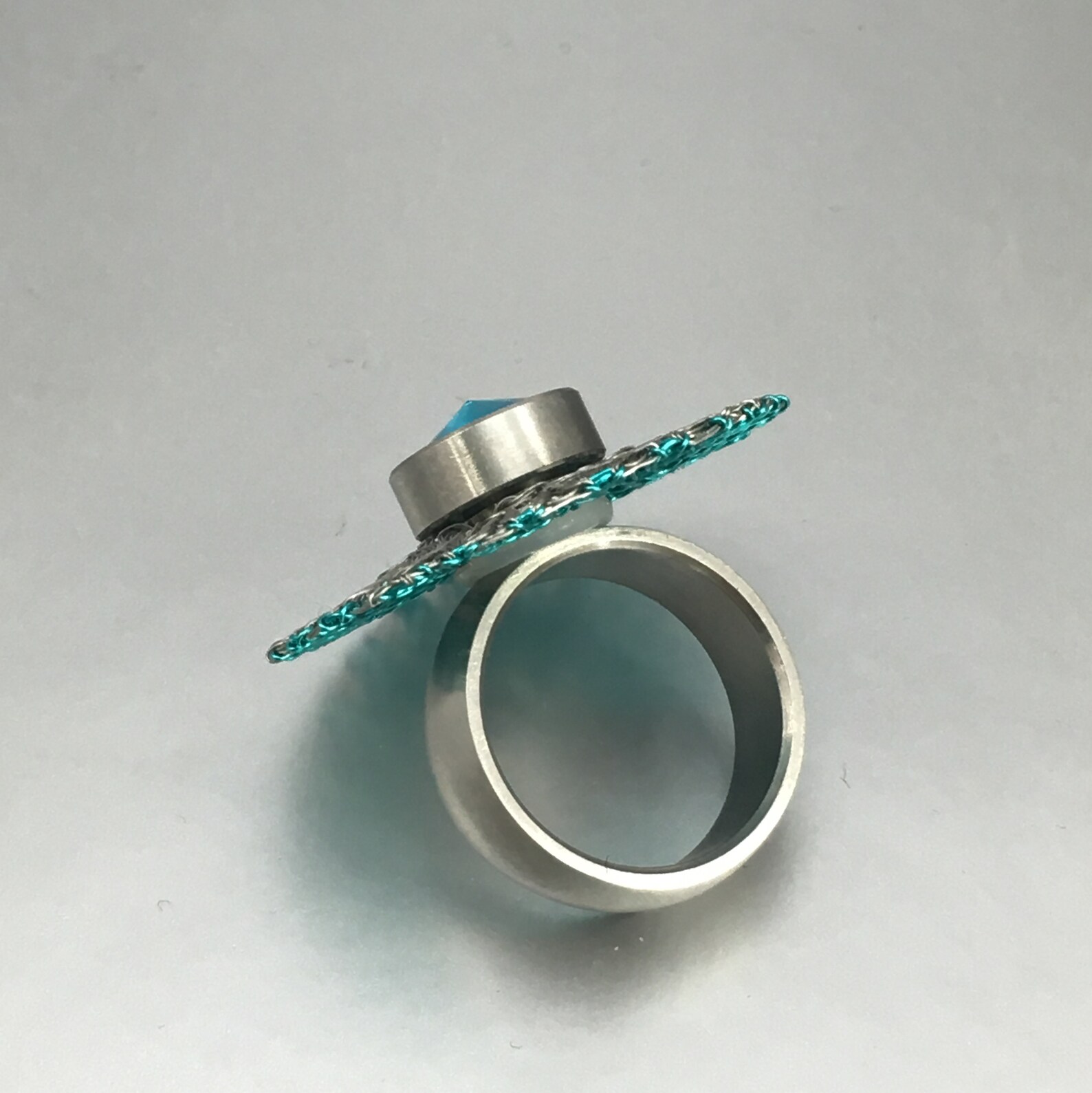 Stainless Steel Changeable Ring With 2-sided Wire Crochet - Etsy