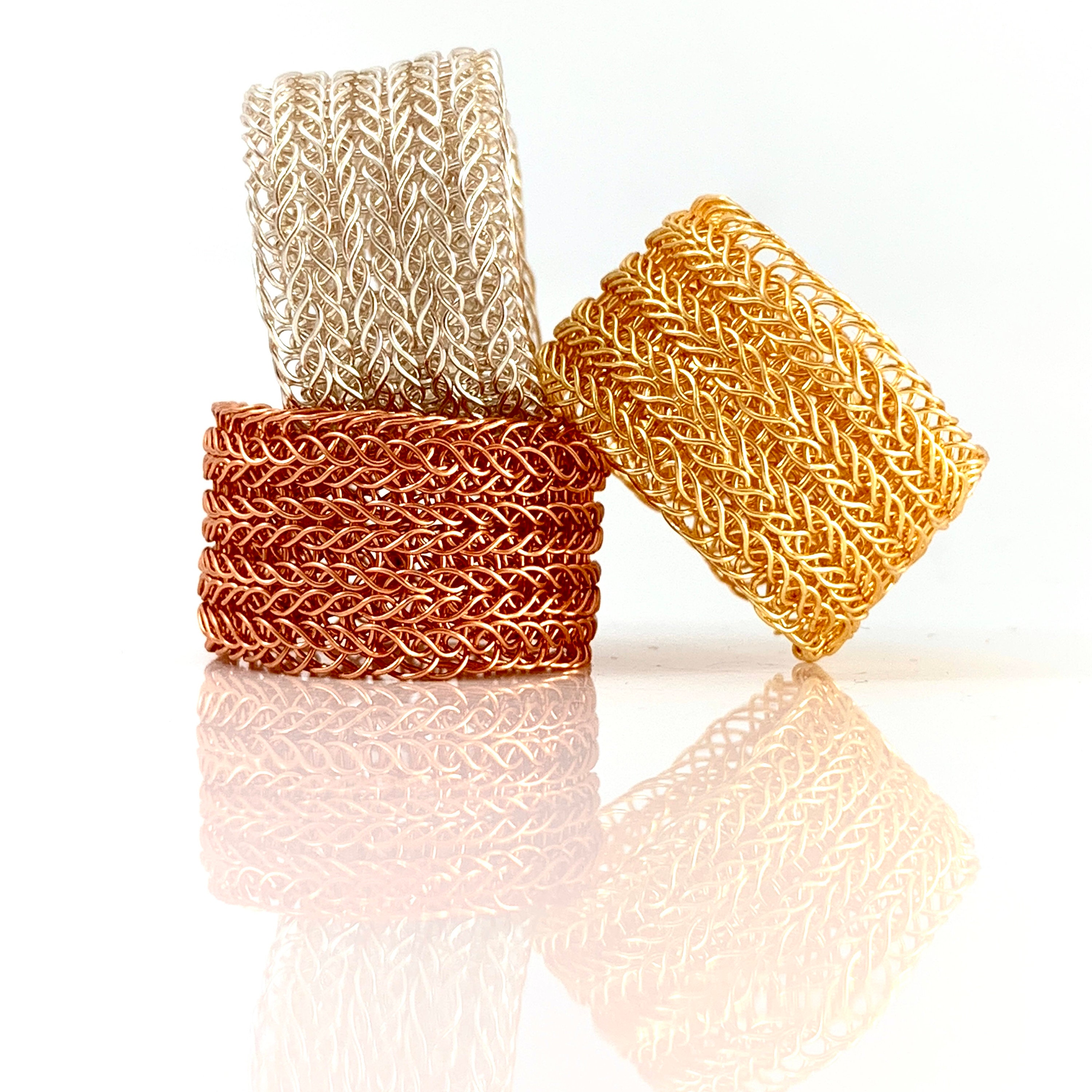 Double Wire Crochet Ring Colored Copper Wire Color Choice - Etsy
