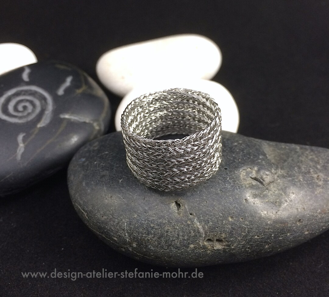 Double Wire Crochet Stainless Steel Ring - Etsy