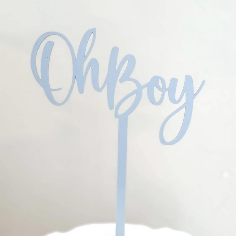 Oh Boy Cake Topper - Etsy