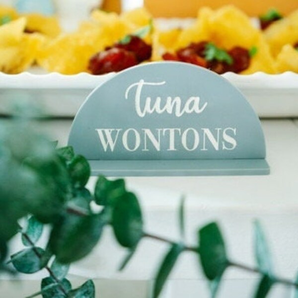 Acrylic Food Buffet Sign - Etsy