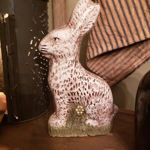 Primitive Rabbit Bunny Paper Mache Ornament - Etsy