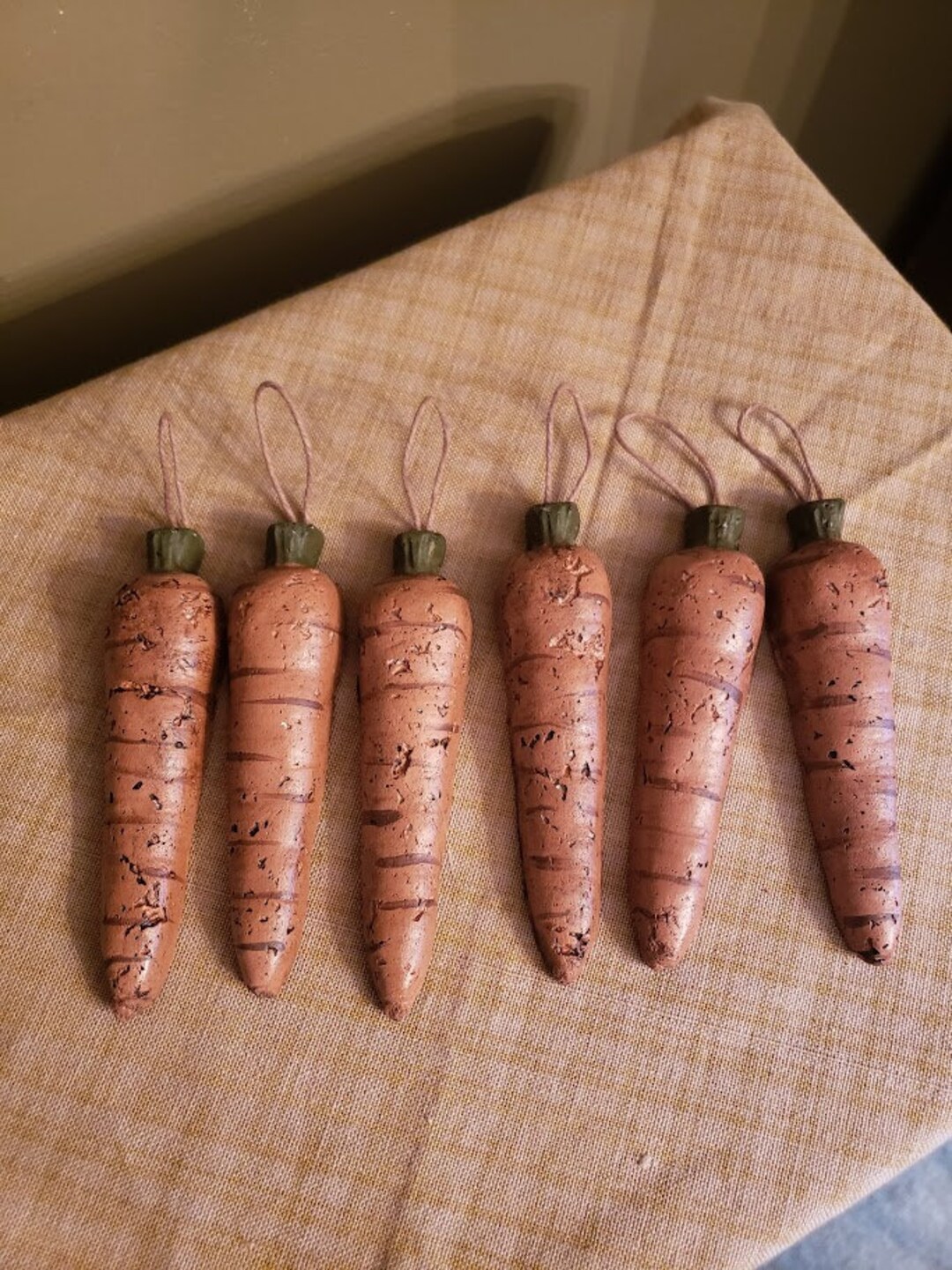 Primitive Carrot Paper Mache Ornament - Etsy
