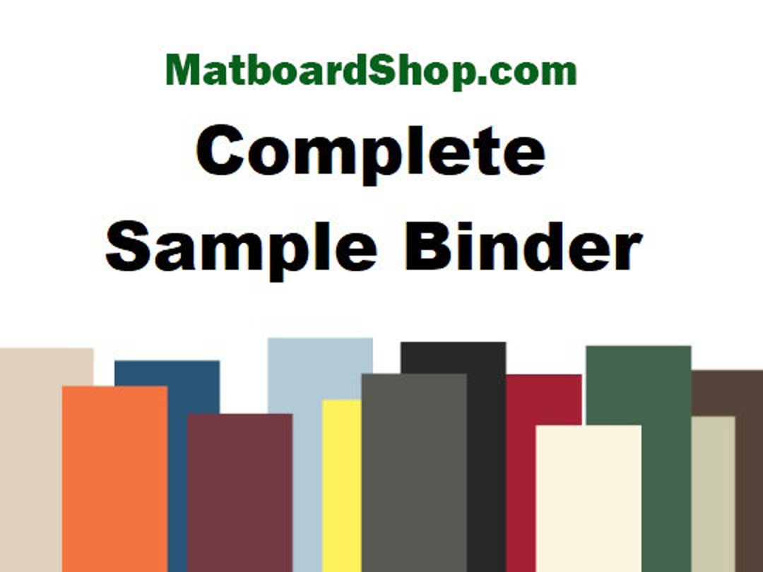 COMPLETE SAMPLE BINDER All Colors Etsy