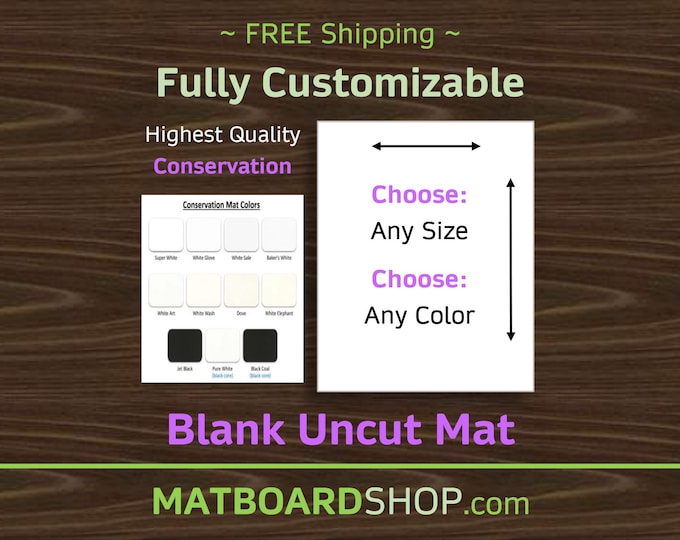 Blank Suede Mat Board No Opening - Etsy