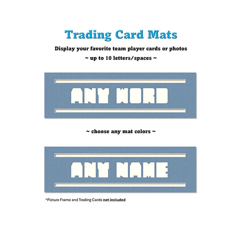 Custom Photo Word Mats - Etsy