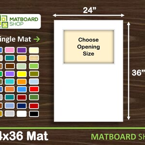 24x36 Premium Matboard specialty - Etsy