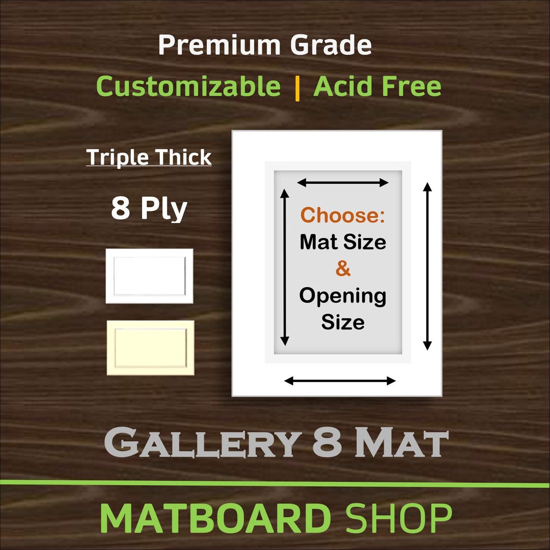 Fully Custom Gallery 8 Ply Thick Matboard - Etsy