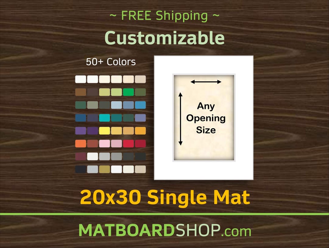 20x30 Custom Premium Matboard Acid-free - Etsy