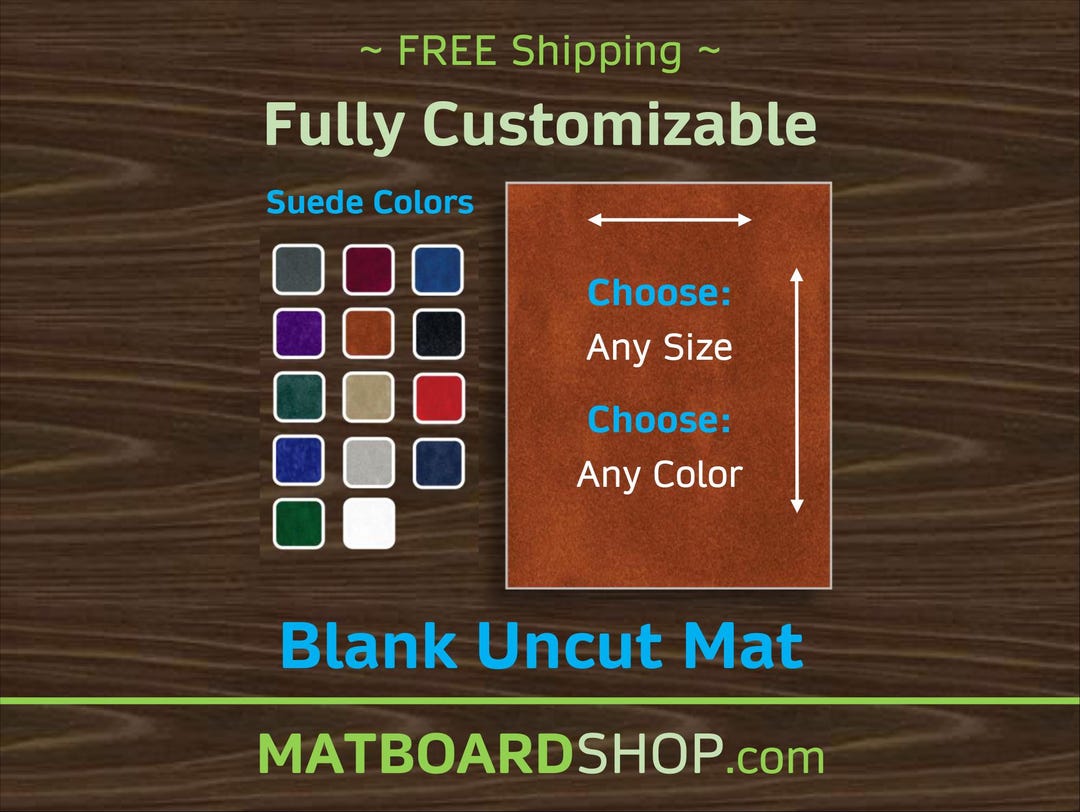 Blank Suede Mat Board | NO OPENING - Etsy