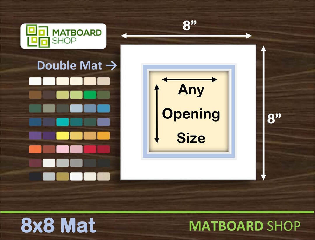 8x8 Custom Premium Double Matboard - Etsy