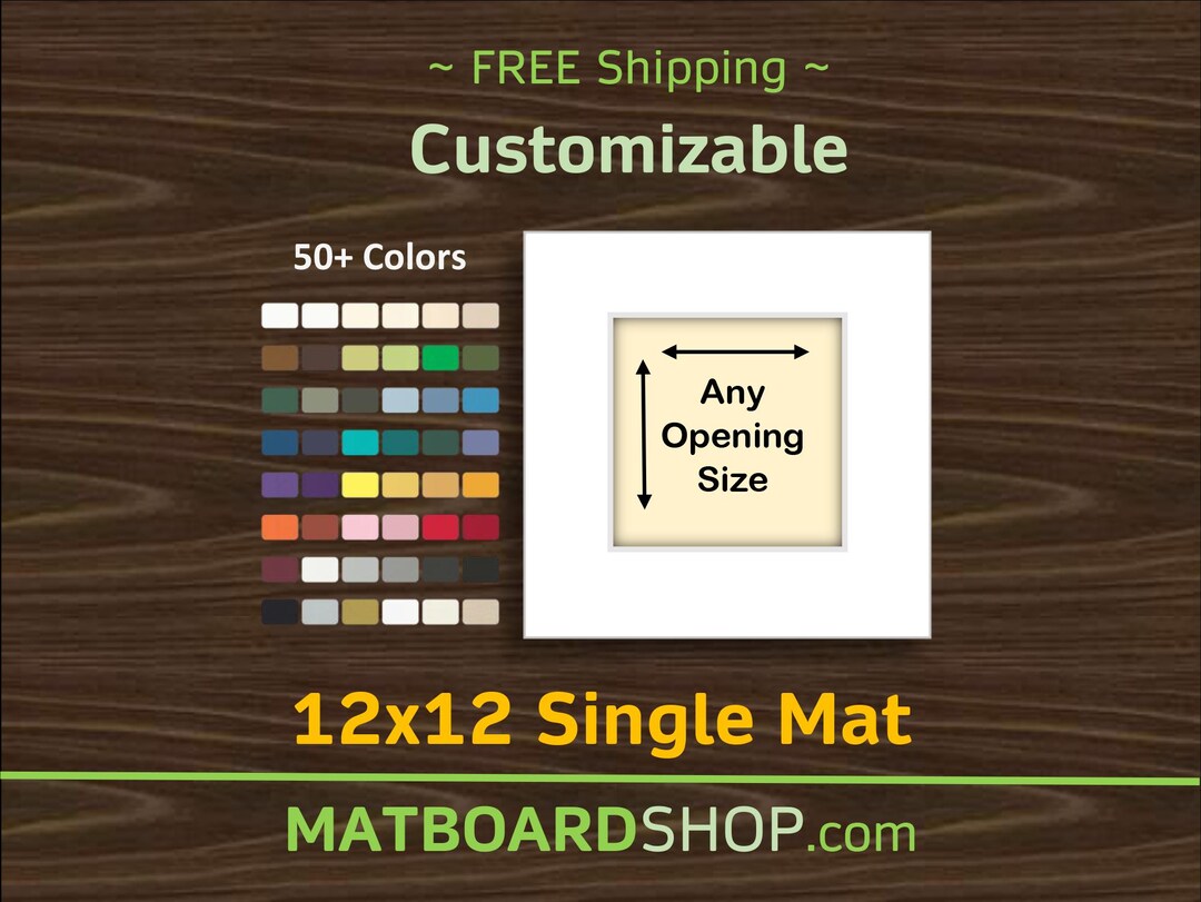 12x12 Custom Acid-free Matboard - Etsy