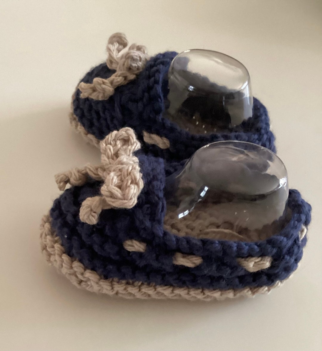 Newborn Boat Shoe Booties - Etsy