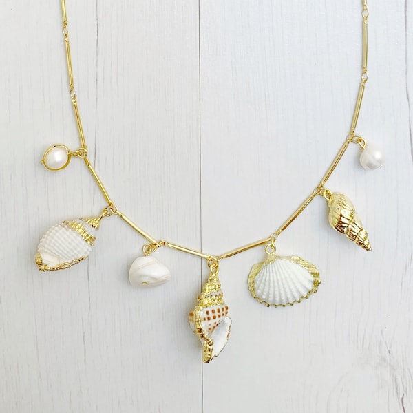 Pearl Shell Charm - Etsy