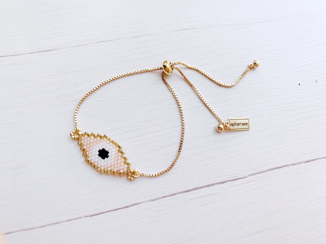 Miyuki Bracelet · Gold Plated Adjustable Chain, Japanese Toho Sead ...