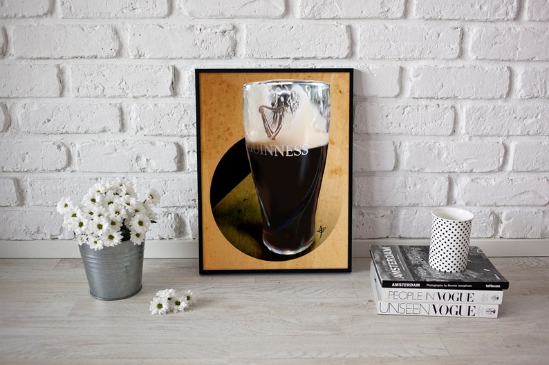 Guinness, Pints, Irish, Pubs, Food and Drink Print, Wall Art, Prints ...