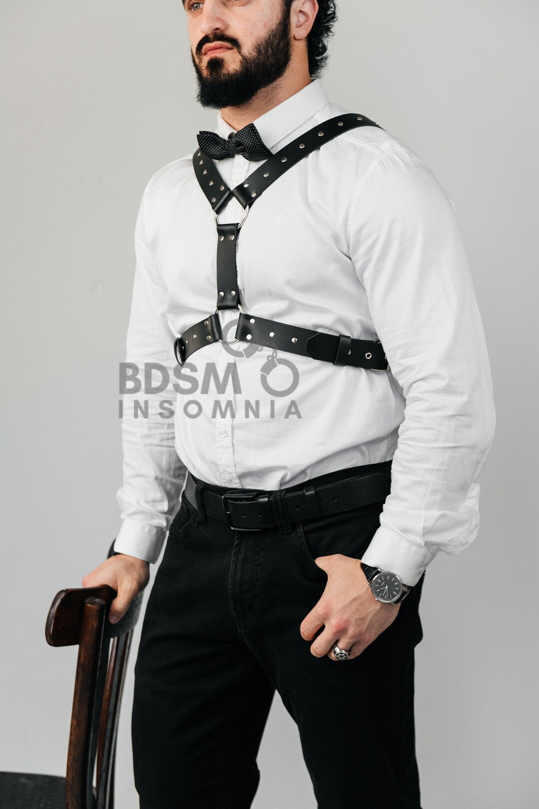 Y Style Harness, Y Front Harness, Leather Mens Harness, Genuine Leather ...