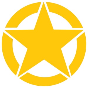 Army Military Star Vinyl Decal Sticker - Etsy