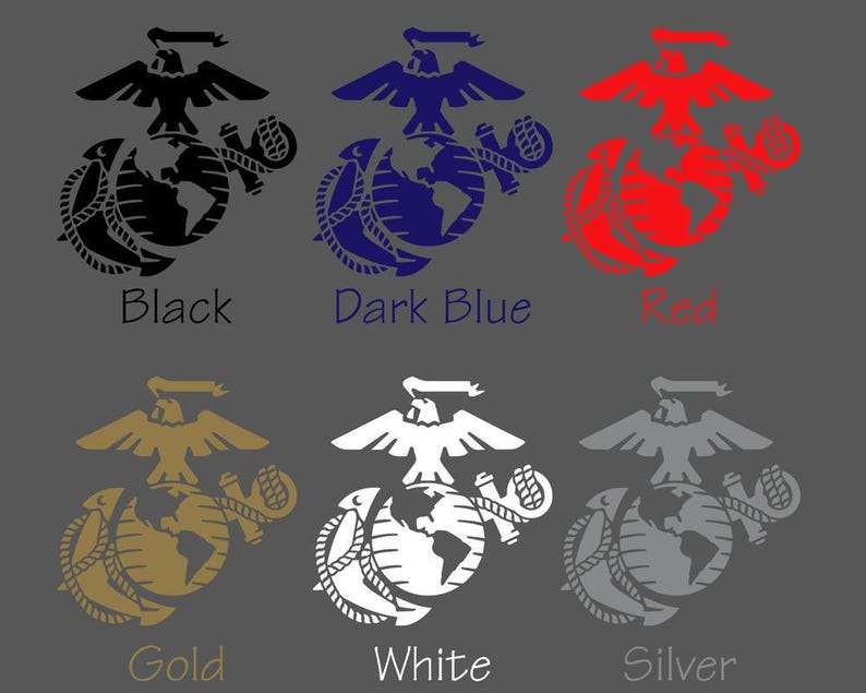 USMC Marines Eagle Globe Anchor ega Vinyl Decal Sticker for | Etsy