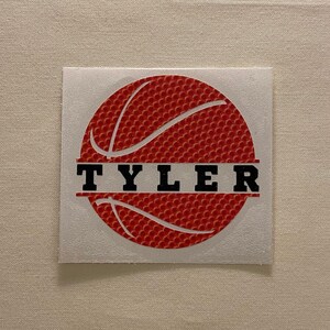 Basketball Name Ball With Dimple Print Vinyl Decal Sticker - Etsy