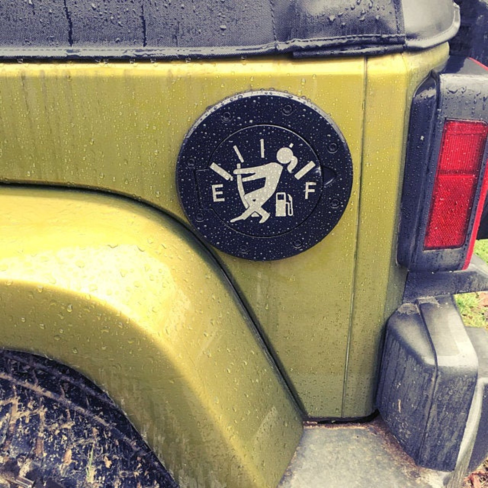 Girl Low Empty Full Gas Fuel Gauge Vinyl Decal Sticker for | Etsy