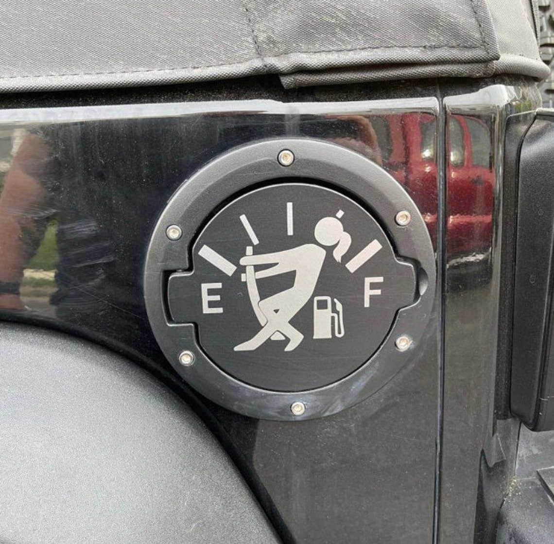 Girl Low Empty Full Gas Fuel Gauge Vinyl Decal Sticker for | Etsy